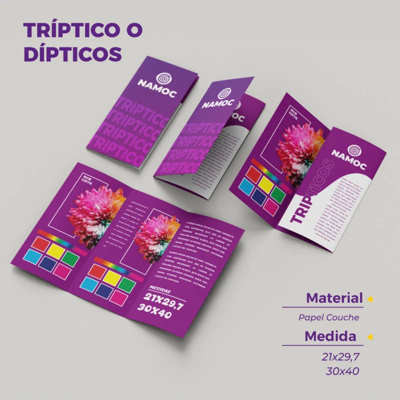 Trípticos o dípticos » Namoc Publicidad
